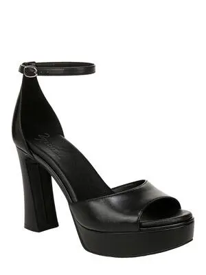 27 EDIT NATURALIZER Delphie Platform Sandals - Black Leather