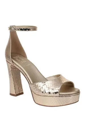 27 EDIT NATURALIZER Delphie Platform Sandals - Light Champagne