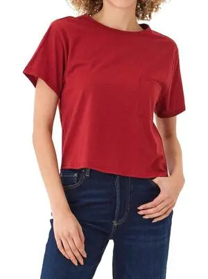 THREADS 4 THOUGHT Shelbie Pocket T-shirt - Carnelian