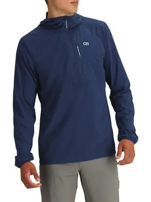 OUTDOOR RESEARCH Astroman Air Sun Half Zip Hooded Top - Cenote