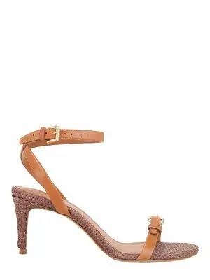Schutz Aurora Mid Sandal - Cuoio Brown