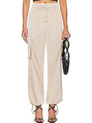 Superdown Seleste Drawstring Jogger Pant - Taupe