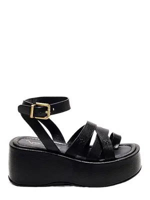Free People Hazel Flatform Sandal - Black