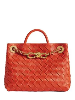 Bottega Veneta Small Andiamo Chain Shoulder Bag - Orange-brass