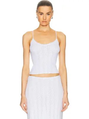 COU COU The Long Cami Top - White