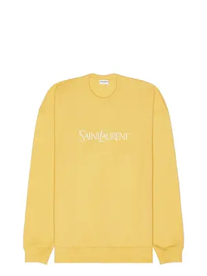 Saint Laurent Sweatshirt - Jaune & Naturel