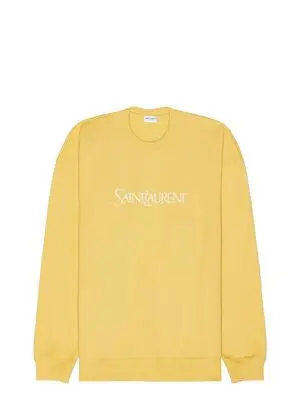 Saint Laurent Sweatshirt - Jaune & Naturel