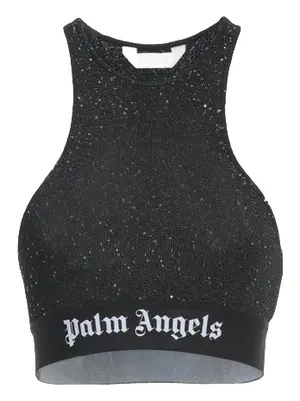 Palm Angels Knit Top - Black