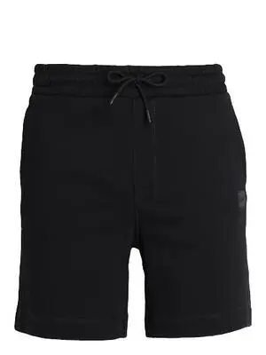 BOSS Cotton French Terry Shorts - Black