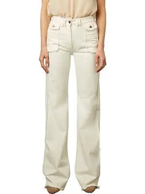 Gerard Darel Raw Hem Denim Jeans - Ecru