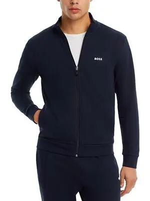 BOSS Skazus Zip Front Sweatshirt - Dark Blue