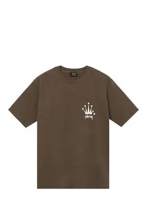 StÜssy Regal Crown Pigment Dyed Tee 'coffee - Brown
