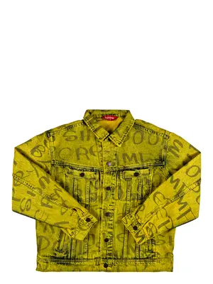 Supreme Supreme Black Ark Denim Trucker Jacket Yellow