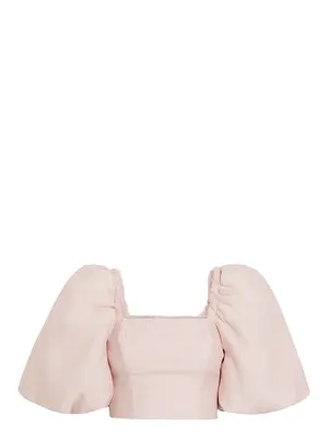 Aje Esme Cropped Top - Pastel Pink