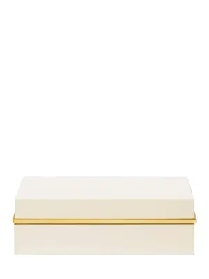 Aerin Piero Lacquer Box, 6 - Cream