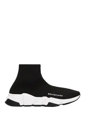 Balenciaga Balenciaga Speed Recycled Knit Sneakers Black/white/black
