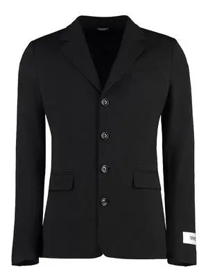 Dolce & Gabbana Cotton Blend Single-breast Jacket - Black