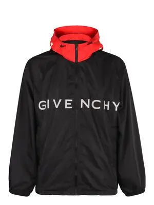 Givenchy Technical Fabric Hooded Jacket - Blue