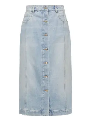 MONCLER Moncler Denim Midi Skirt