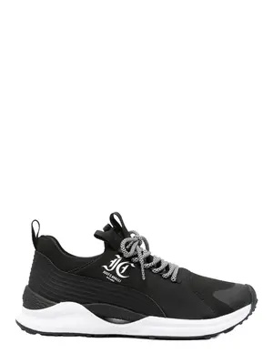 Just Cavalli Logo-print Running Sneakers - Black