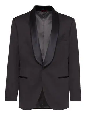 Brunello Cucinelli Shawl-lapels Dinner Blazer - Black