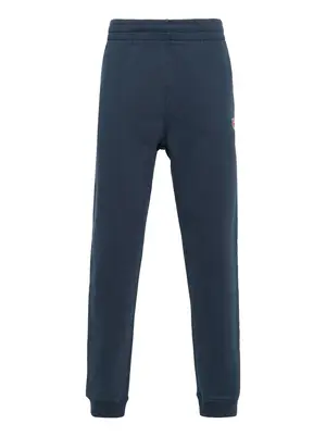Maison Kitsuné Logo-patch Cotton Track Trousers - Blue
