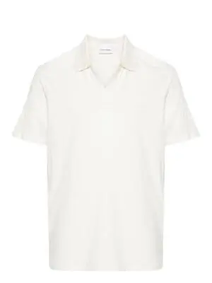 Calvin Klein Logo-detail Polo Shirt - White