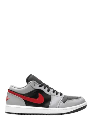 JORDAN Air 1 Cement Fire Red Sneakers - Grey