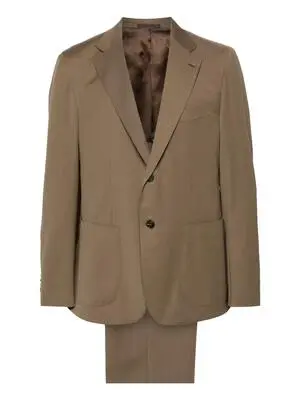 Caruso Notched-lapels Single-breasted Suit - Neutrals