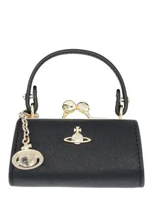 VIVIENNE WESTWOOD Doll Logo-plaque Mini Purse - Black