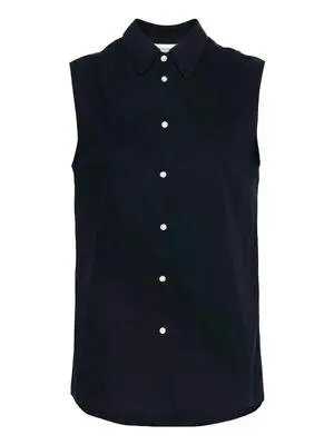 OFFICINE GÉNÉRALE Officine Generale Sleeveless Poplin Shirt