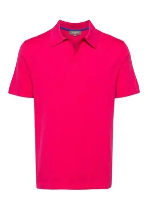 N.peal Fine-knit Polo Shirt - Pink