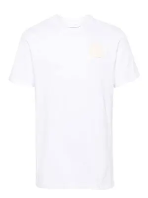 Moncler Logo-patch Cotton T-shirt - White