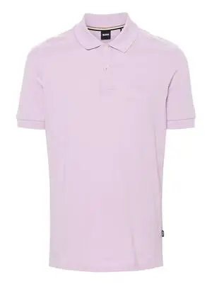 BOSS Embroidered-logo Polo Shirt - Purple