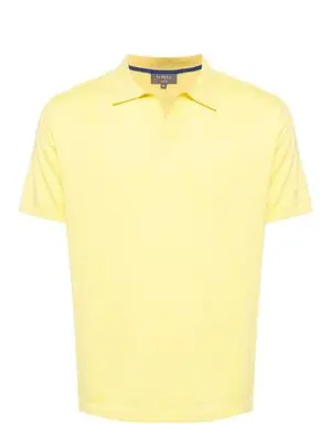 N.peal Fine-knit Polo Shirt - Yellow
