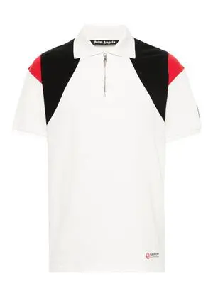 Palm Angels Moneygram Haas F1 Polo Shirt - White