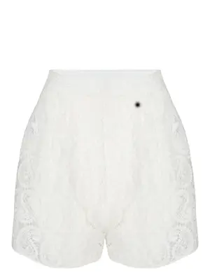 GIAMBATTISTA VALLI Giambattista Valli Paisley Macramé High-Waisted Shorts