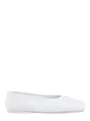 Marni Bow-embossed Ballerina Shoes - White