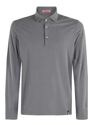 DRUMOHR Polo Shirt Men Smoke Grey