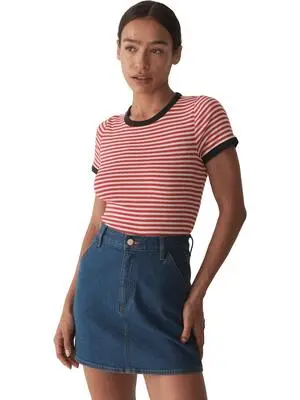 DÔEN DOEN Vivi Tee Rouge Nantucket Stripe