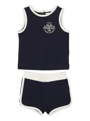 MANIÈRE Tennis Club Tank & Shorts Set - Navy