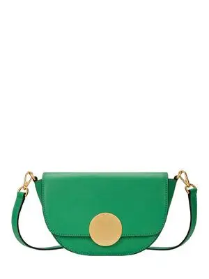 ORYANY Lottie Leather Saddle Crossbody Bag - Kelly Green