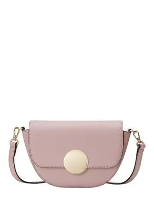ORYANY Lottie Leather Saddle Crossbody Bag - Vintage Pink