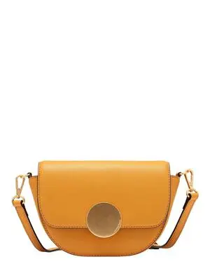 ORYANY Lottie Leather Saddle Crossbody Bag - Yellow