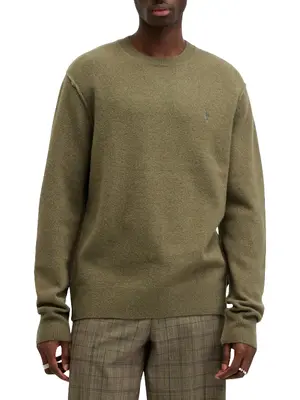 ALLSAINTS AllSaints Statten Crewneck Sweater Avo Green