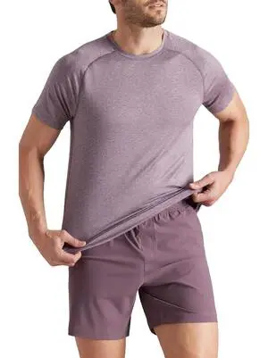 RHONE Rhone Atmosphere Performance T-Shirt Plum/gray Stone Hea