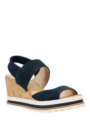 Pelle Moda Winta Platform Wedge Sandal - Midnight