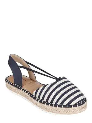 Me Too Me Too Cheslie Espadrille Navy/ White Stripe