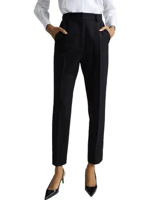 Dolce & Gabbana Wool-blend Gabardine Cigarette Trousers - Nero
