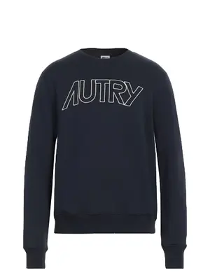 AUTRY Cotton Fleece Sweatshirt Navy Blue